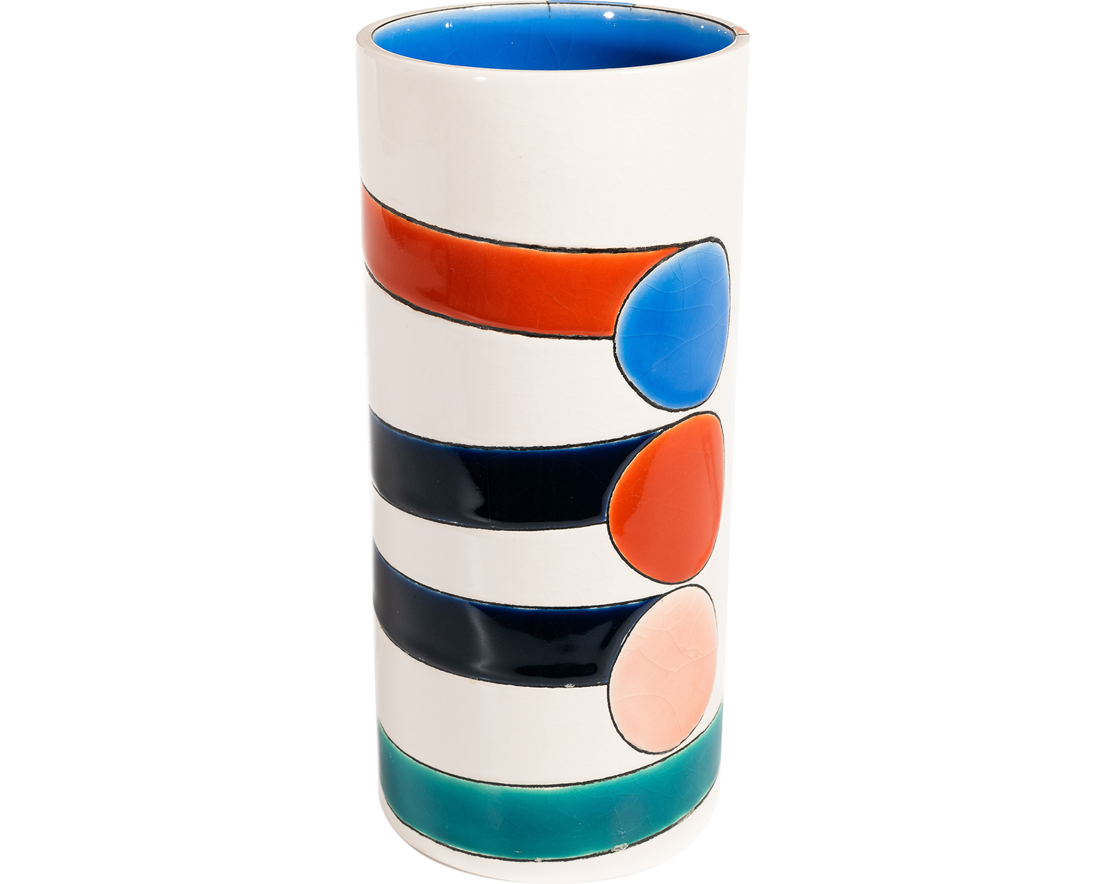 Vase Cornet H.20 cm- Habitat X Emaux de Longwy - Manufacture des Emaux ...